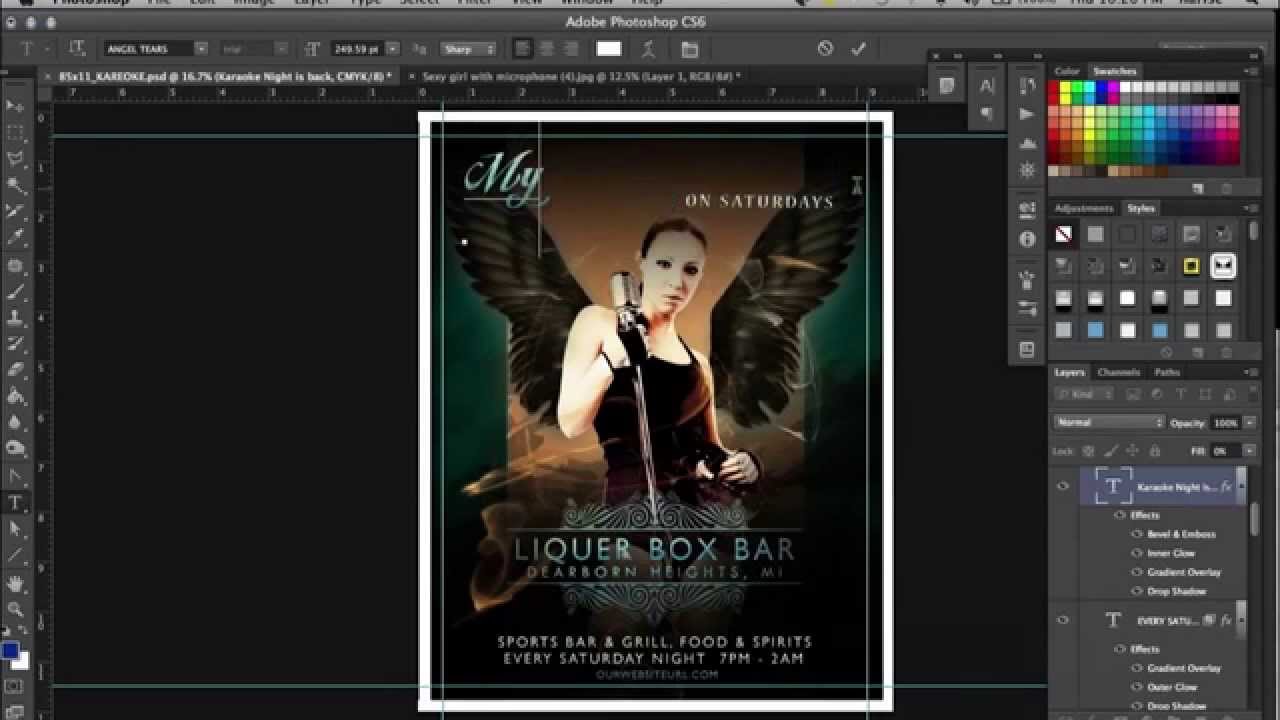 How to design a cool Music Poster in Photoshop - video tutorial