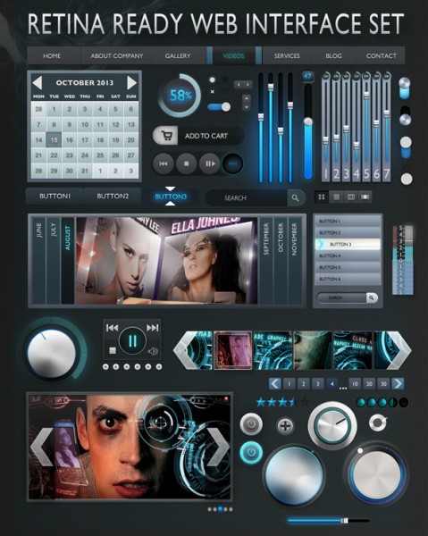 Free – Interface Set | Scarab13 Designs, Creative Resources for Masses