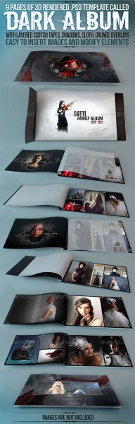 Dark Album - Mockup | Scarab13 Designs, Creative Resources for Masses