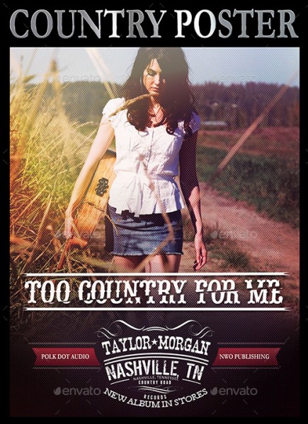 Country Music Poster | Scarab13 Designs, Creative Resources for Masses