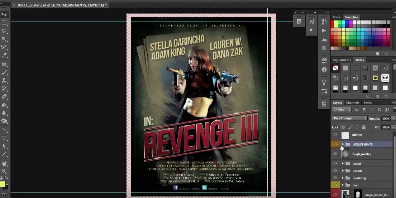 How to do a Thriller Poster Design in Photoshop - Video tutorial