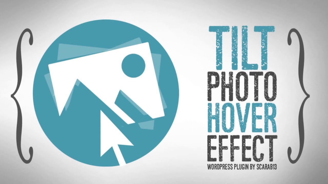 tilt photo hover effect wordpress plugin - easy to use, comes with 3 effects